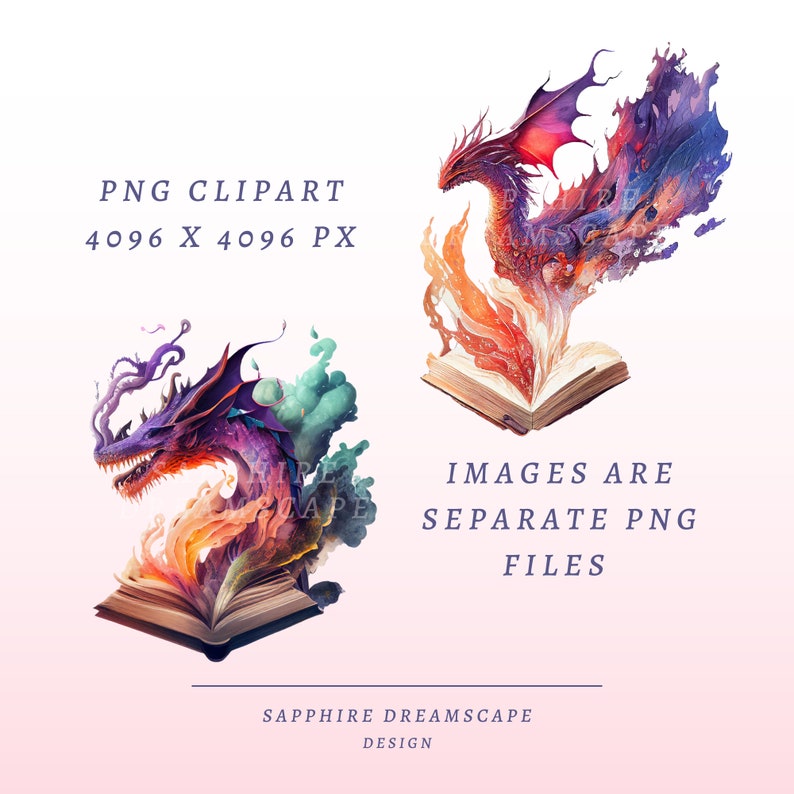 10 Dragon Flight Books Clipart High Quality Transparent Pngs - Etsy
