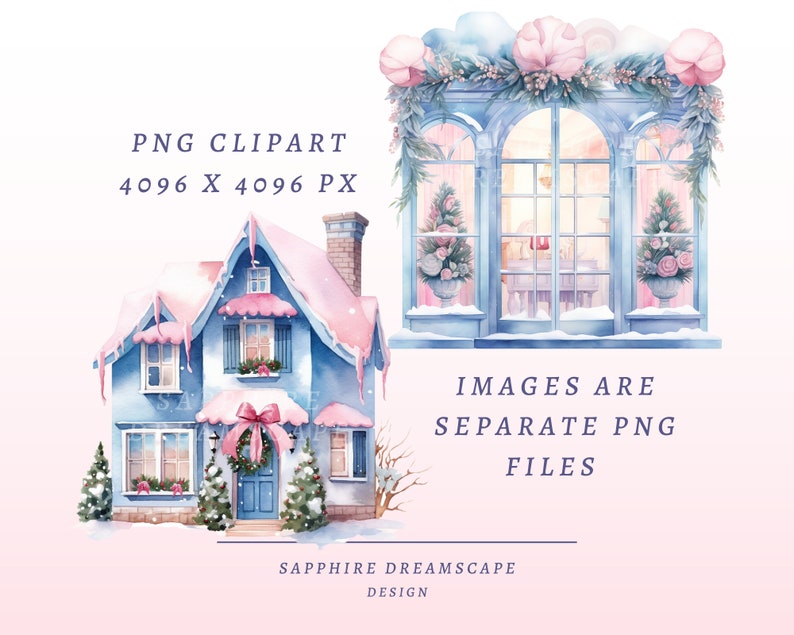 50 Pastel Christmas Clipart, High Quality Transparent Pngs, Instant ...