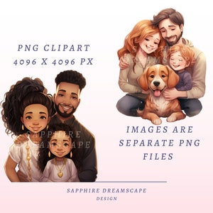 35 Chibi Family Clipart, High Quality Transparent Pngs, Instant ...