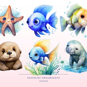 40 Sea Life Clipart, High Quality Transparent Pngs, Instant Download ...