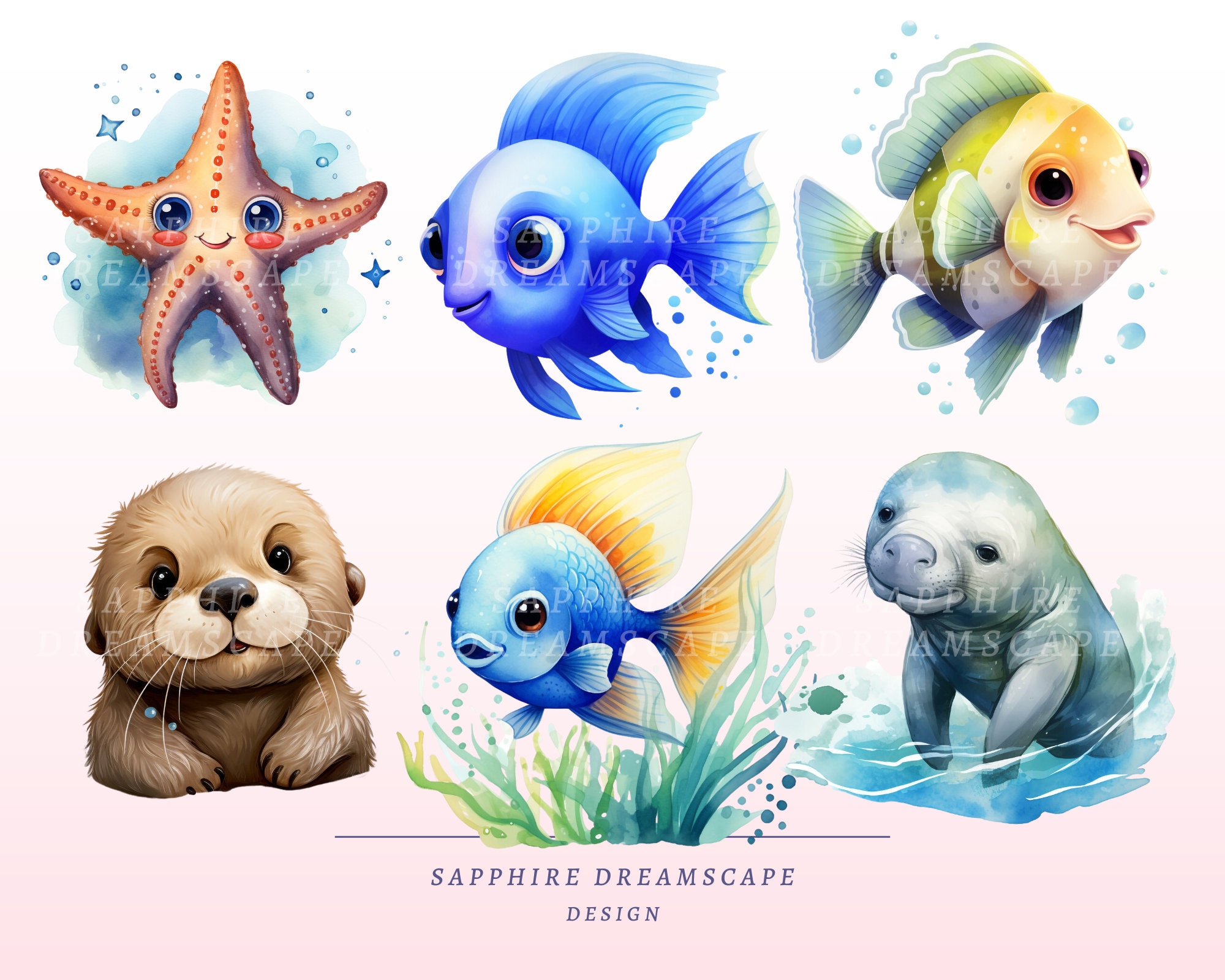40 Sea Life Clipart, High Quality Transparent Pngs, Instant Download ...