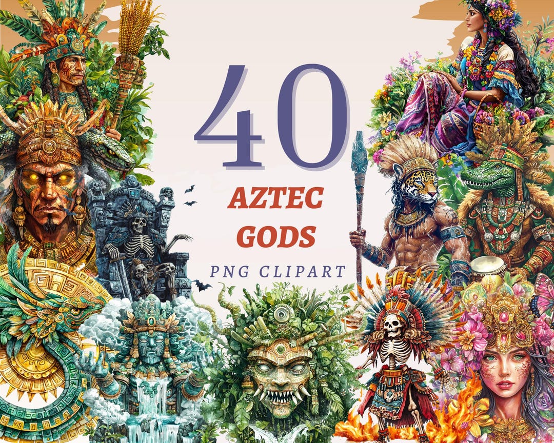 40 Aztec Gods Clipart, High Quality Transparent Pngs, Instant Download ...