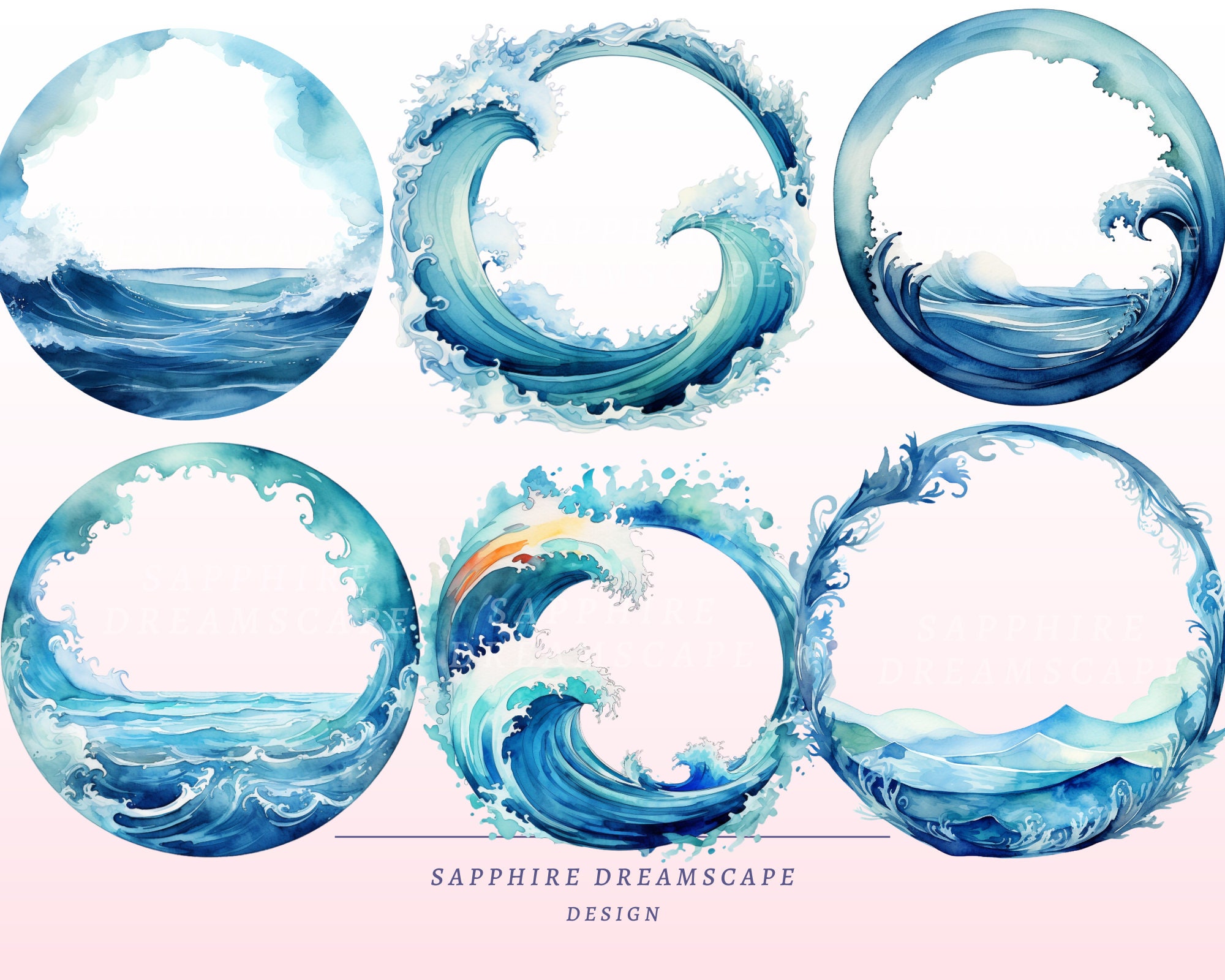 35 Ocean Frame Clipart, High Quality Transparent Pngs, Instant Download ...