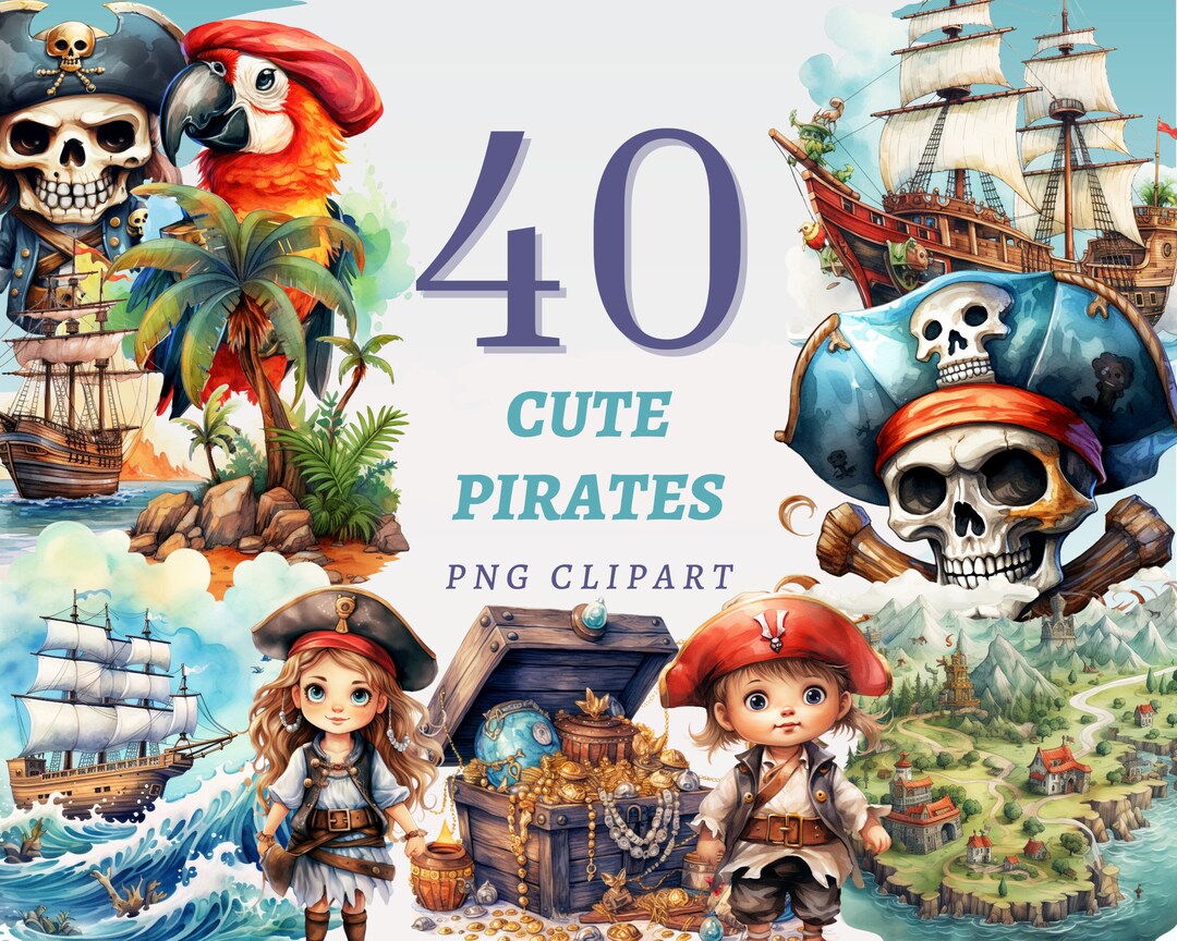 40 Cute Pirates Clipart, High Quality Transparent Pngs, Instant ...