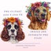 40 Day of the Dead Dog Clipart Colorful Sugar Skull Puppy PNG Set ...