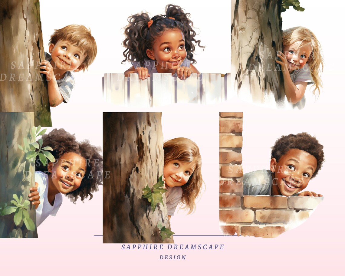 25 Little Kids Peeking Clipart, High Quality Transparent Pngs, Instant ...