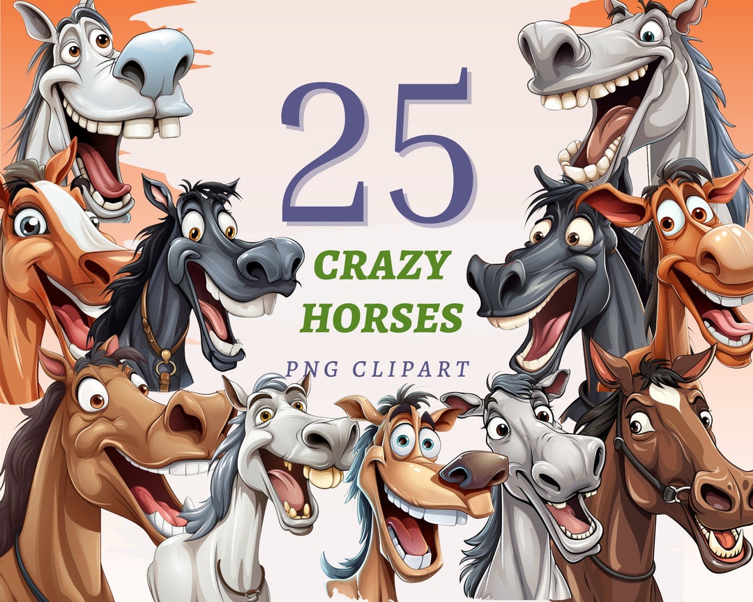 25 Crazy Horses Clipart, High Quality Transparent Pngs, Instant ...