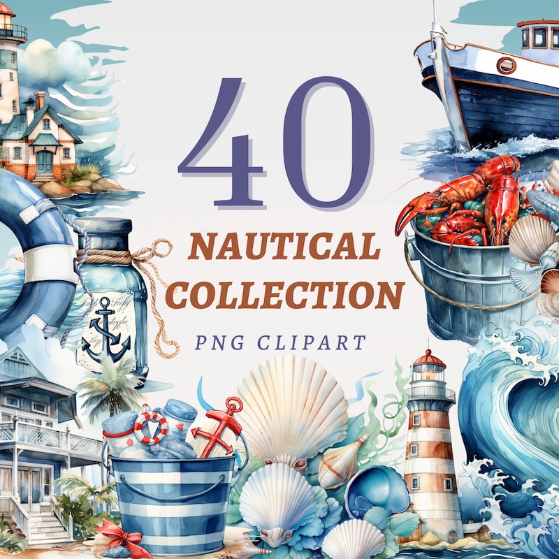 Nautical Clipart - Etsy