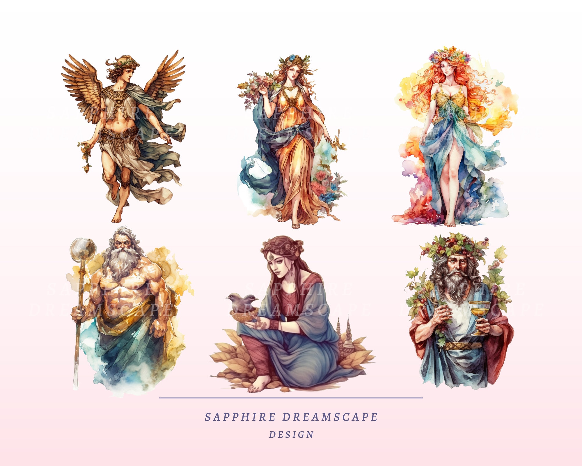 25 Greek Gods Clipart High Quality Transparent Pngs Instant - Etsy ...