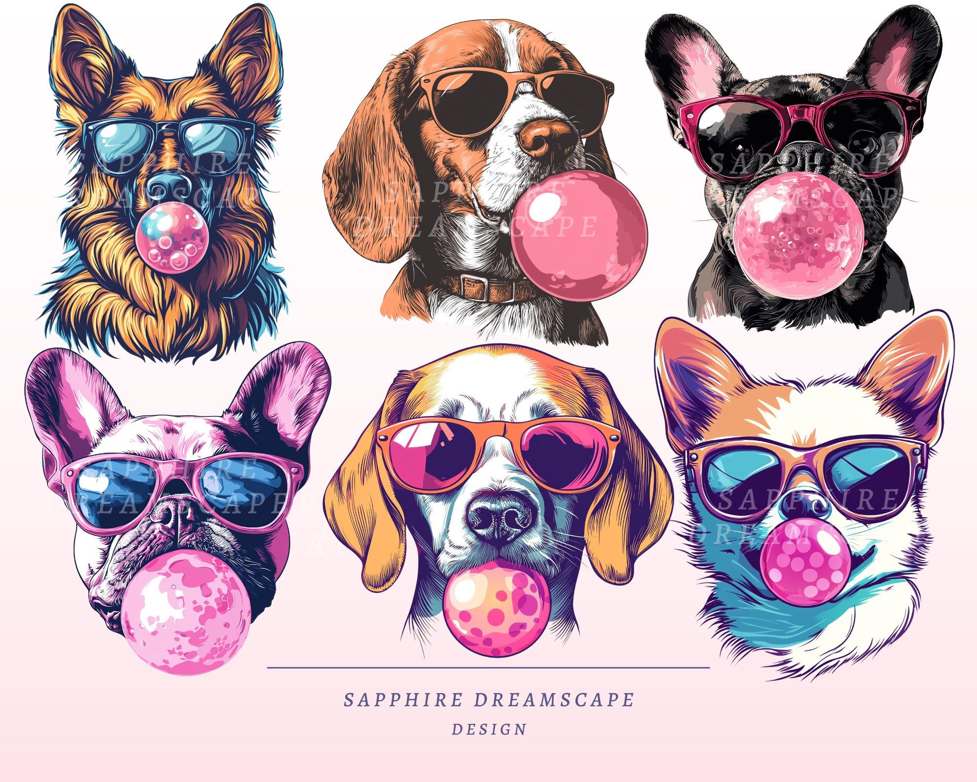 25 Bubble Gum Dogs Buts Clipart, High Quality Transparent Pngs, Instant ...