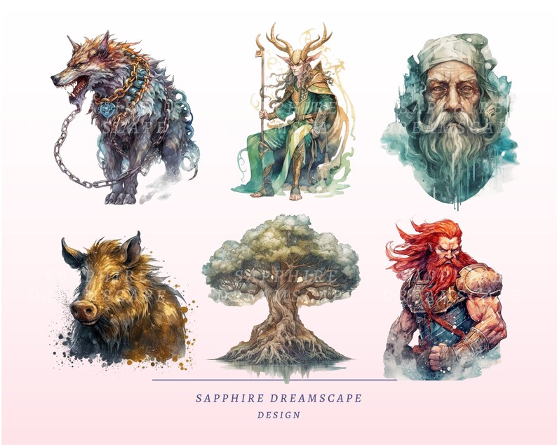 30 Norse Mythology Clipart High Quality Transparent Pngs - Etsy