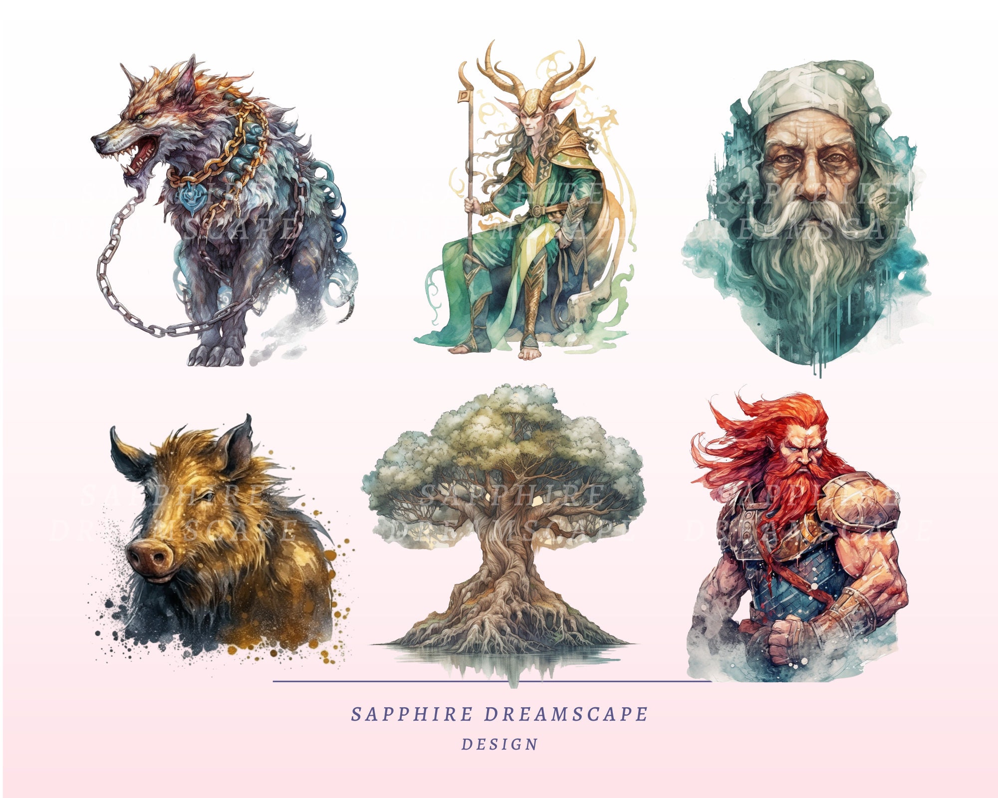 30 Norse Mythology Clipart High Quality Transparent Pngs - Etsy