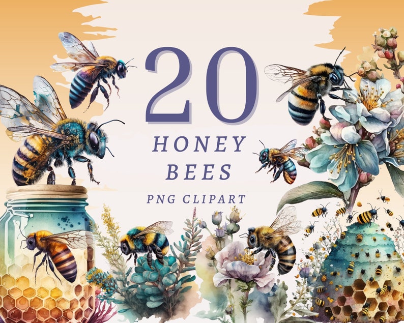 20 Honey Bees Clipart, High Quality Transparent Pngs With Instant ...