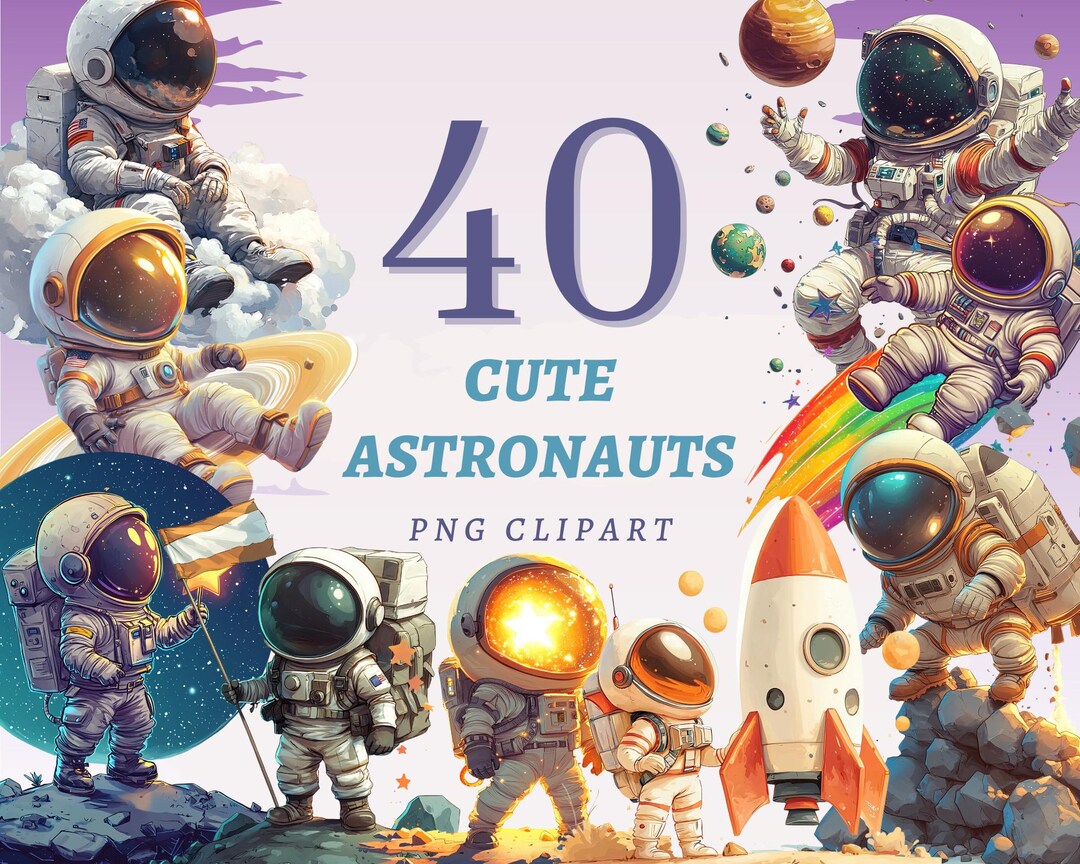 40 Cute Astronauts Clipart, High Quality Transparent Pngs, Instant ...