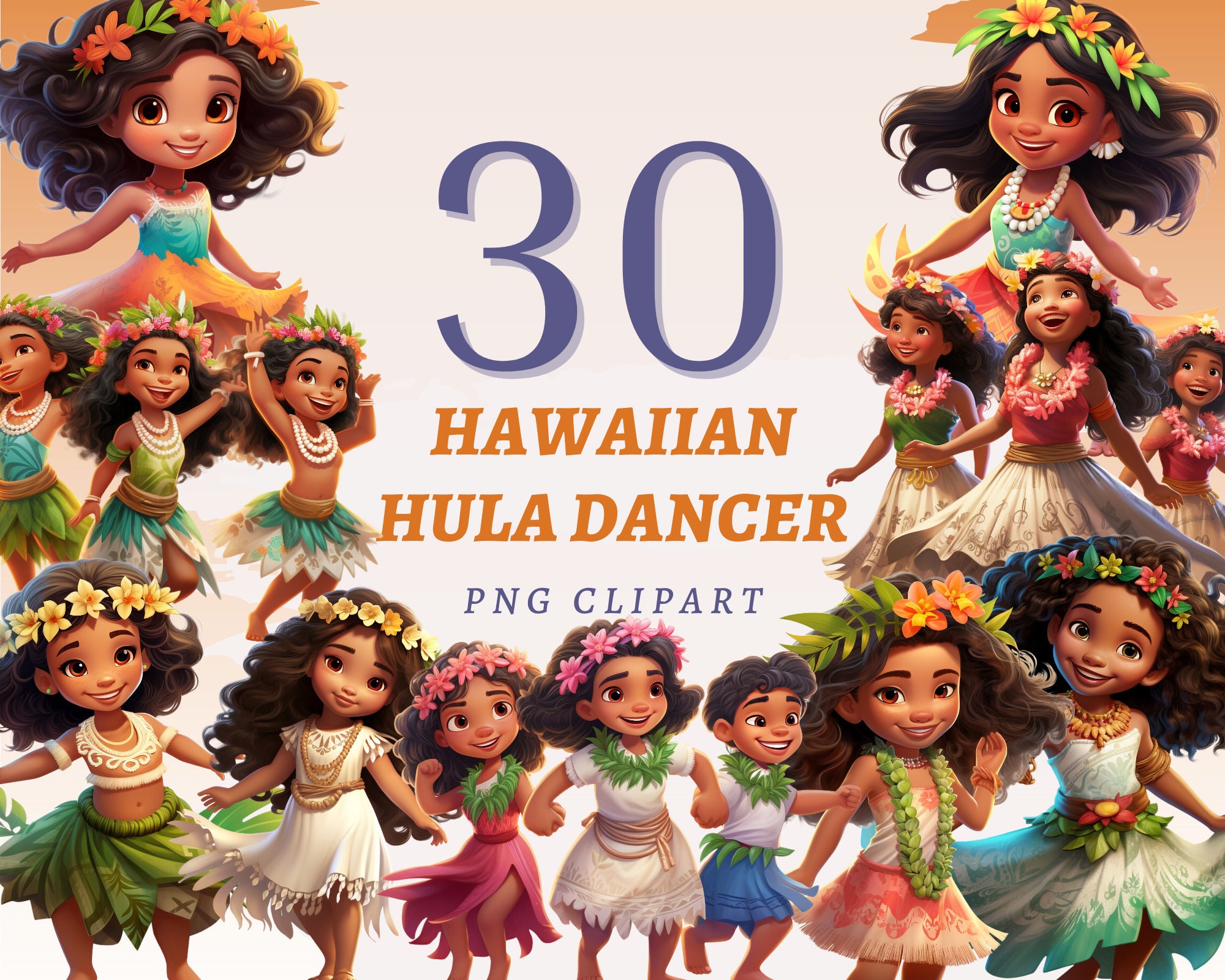 30 Hawaiian Hula Dancer Clipart, High Quality Transparent Pngs, Instant ...