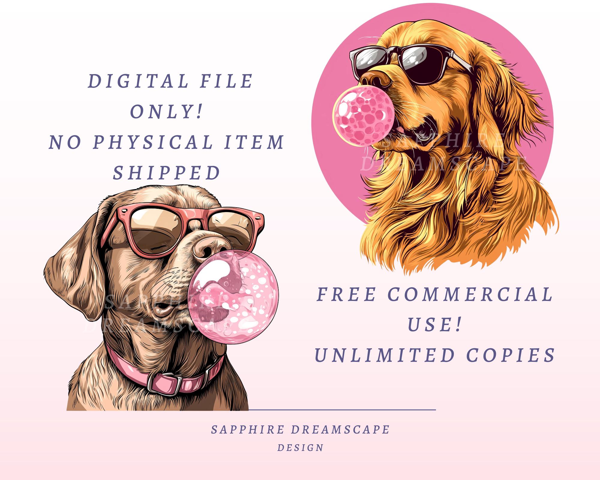 25 Bubble Gum Dogs Buts Clipart, High Quality Transparent Pngs, Instant ...