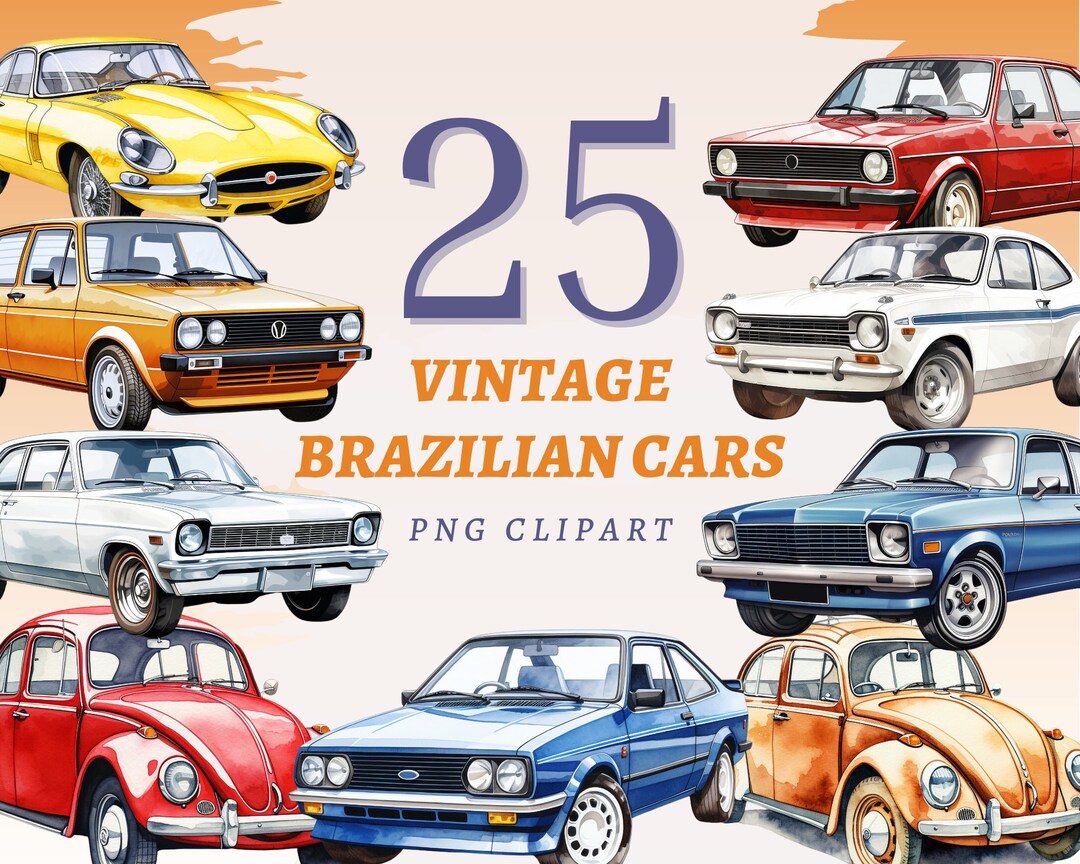 25 Vintage Brazilian Cars Clipart, High Quality Transparent Pngs ...