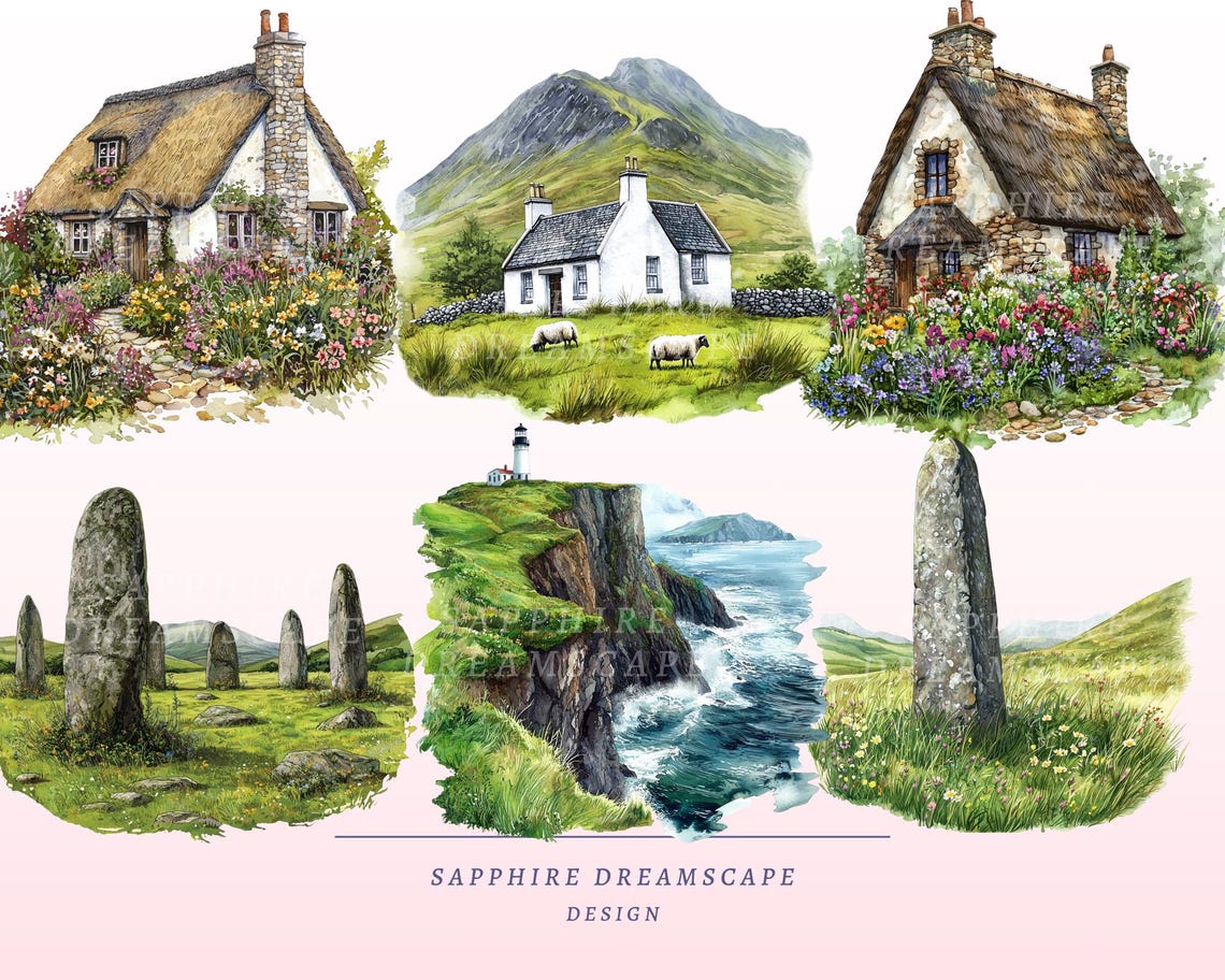 40 Scottish Landscape Clipart, High Quality Transparent Pngs, Instant ...