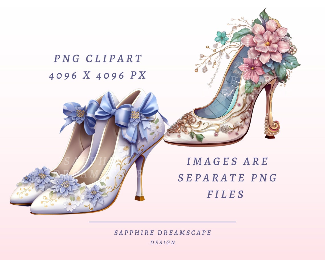 20 Floral Prom Shoes Clipart, High Quality Transparent Pngs, Instant ...