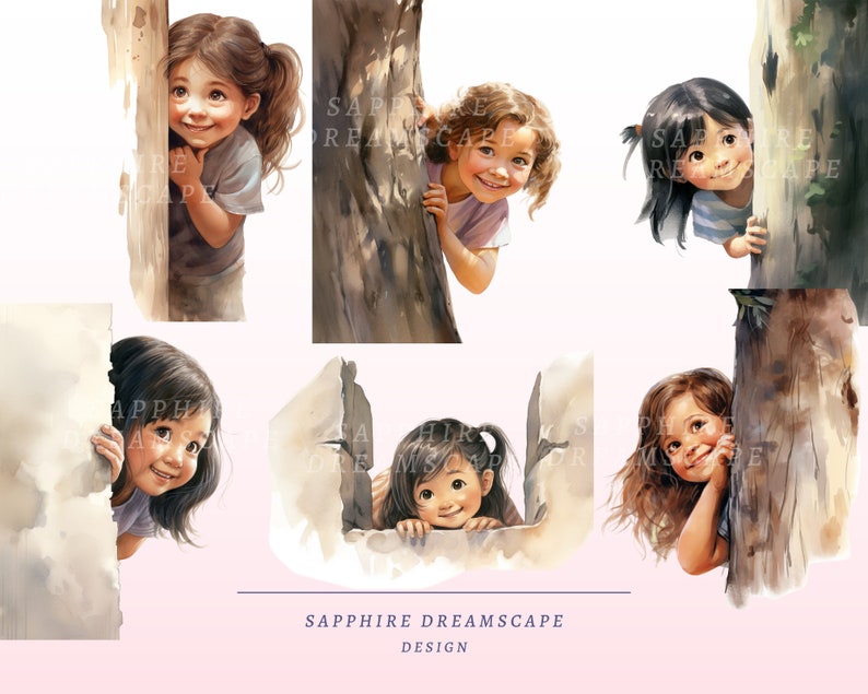 25 Little Kids Peeking Clipart, High Quality Transparent Pngs, Instant ...
