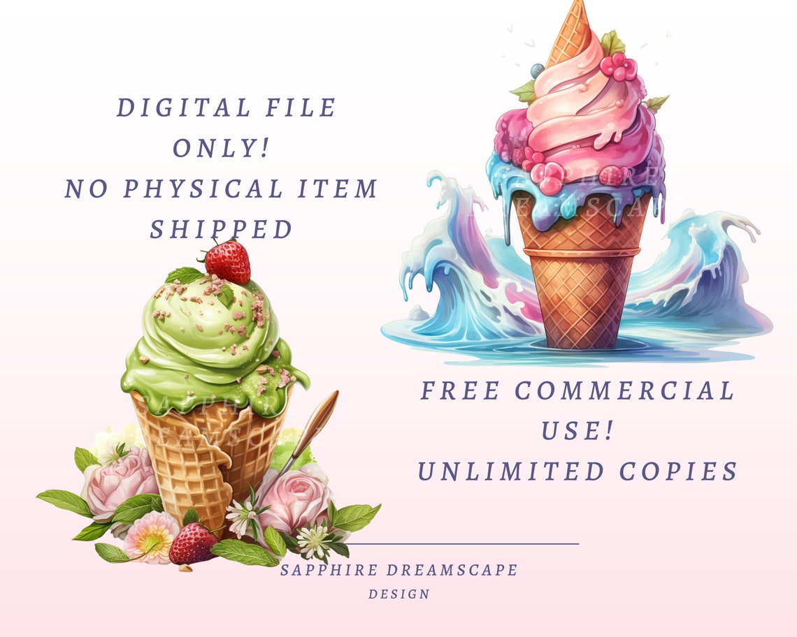 30 Beach Ice Cream Clipart, High Quality Transparent Pngs, Instant ...