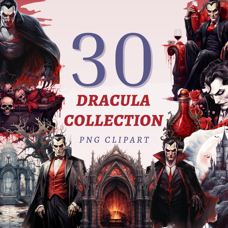 Dracula Clip Art - Etsy