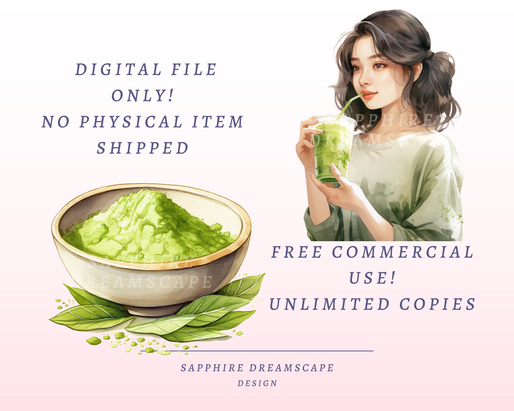 40 Watercolor Matcha Tea Clipart, High Quality Transparent Pngs ...