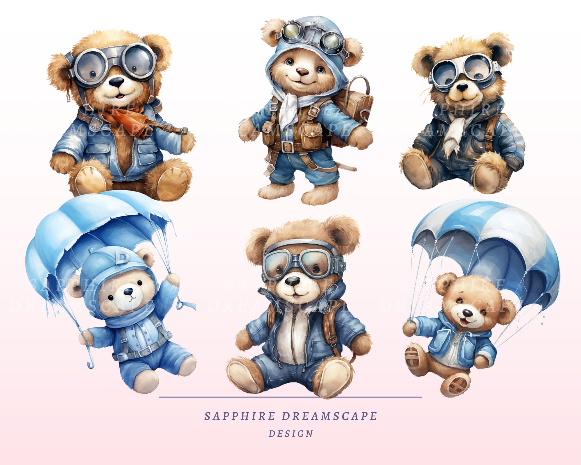 25 Aviator Teddy Bear Clipart, High Quality Transparent Pngs, Instant ...