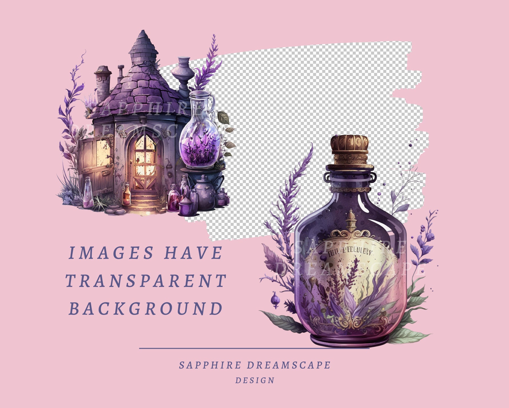 20 Lavender Potions Clipart High Quality Transparent Pngs - Etsy