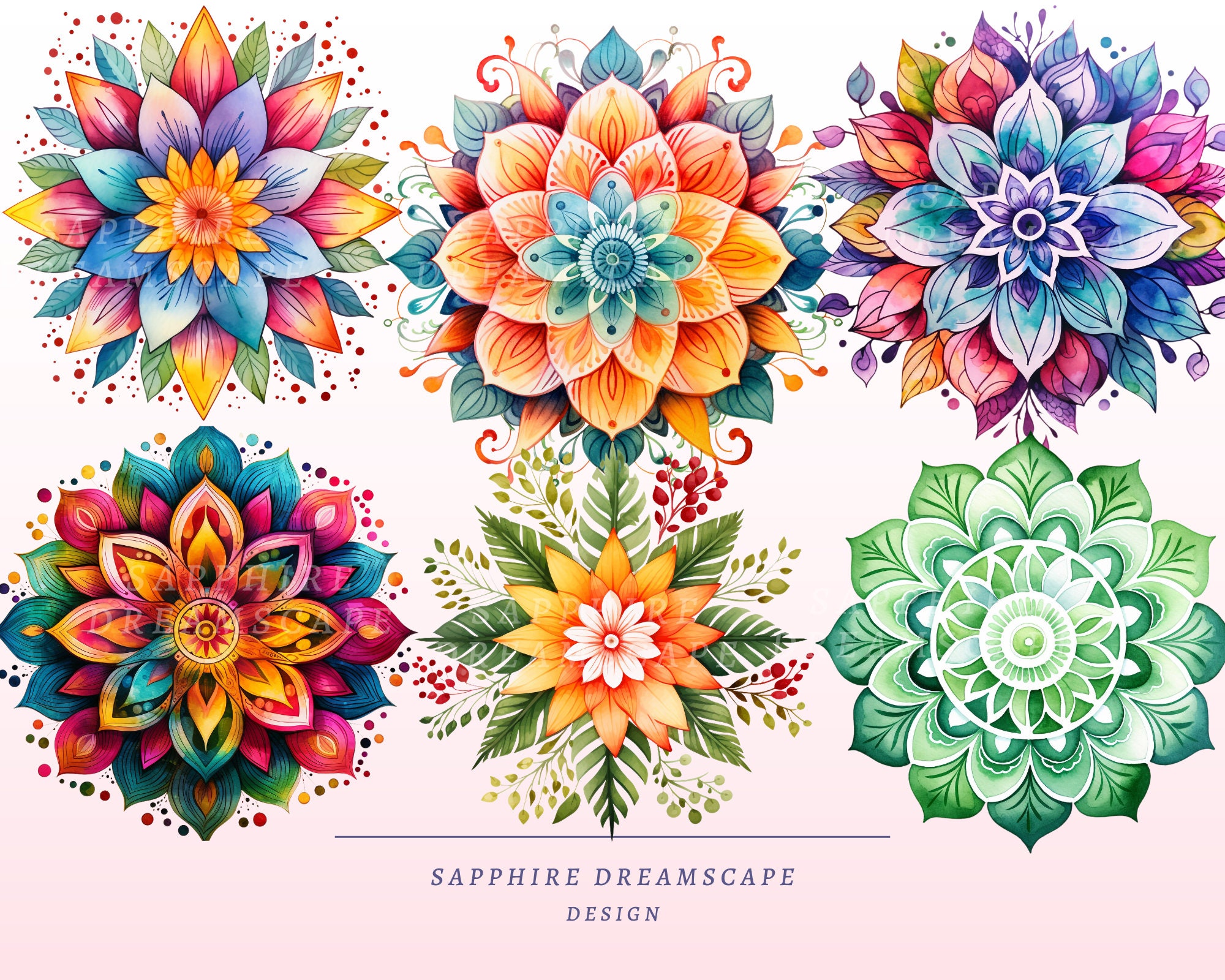 35 Vivid Mandala Clipart, High Quality Transparent Pngs, Instant ...