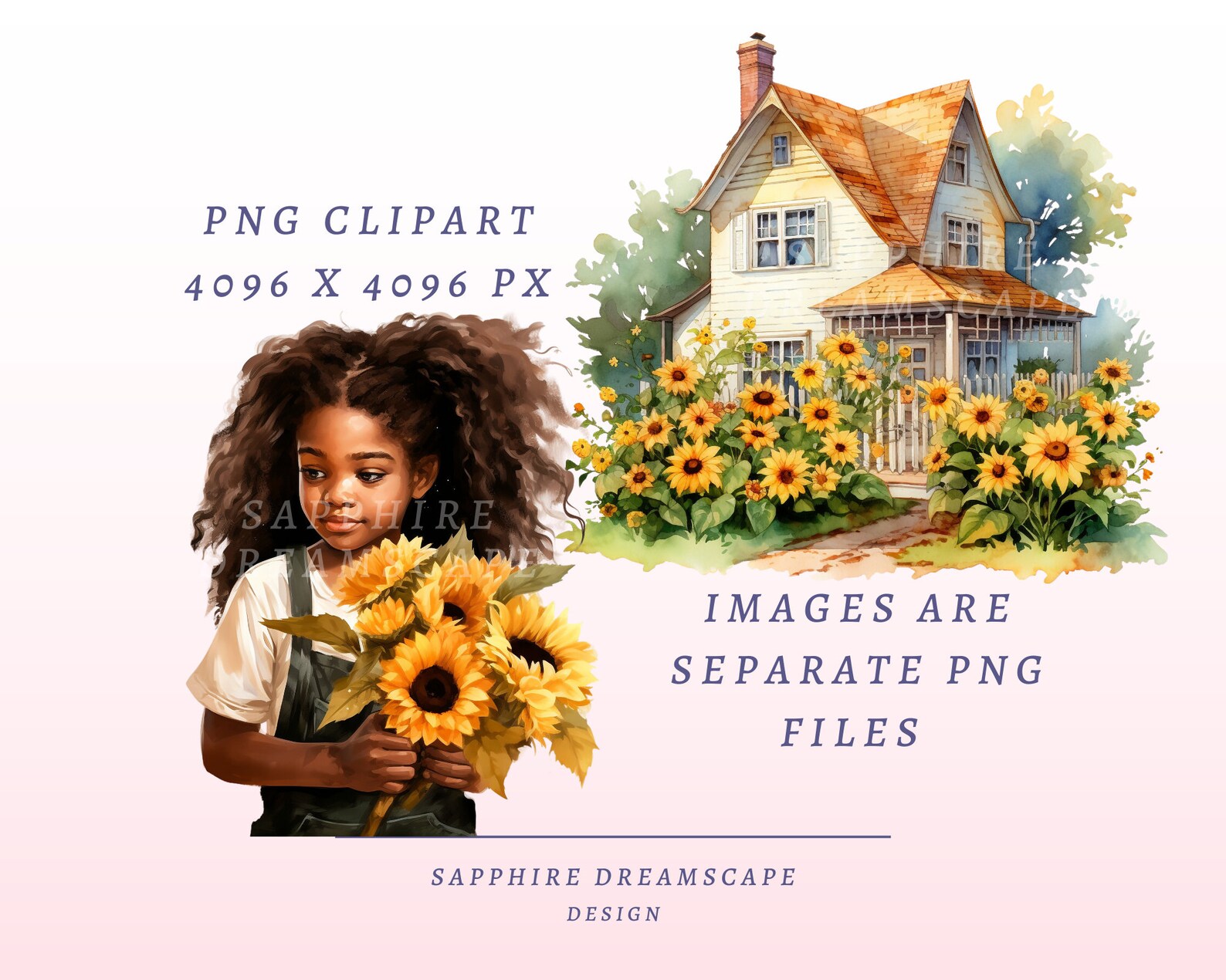 45 Sunflower Serenade Clipart, High Quality Transparent Pngs, Instant ...