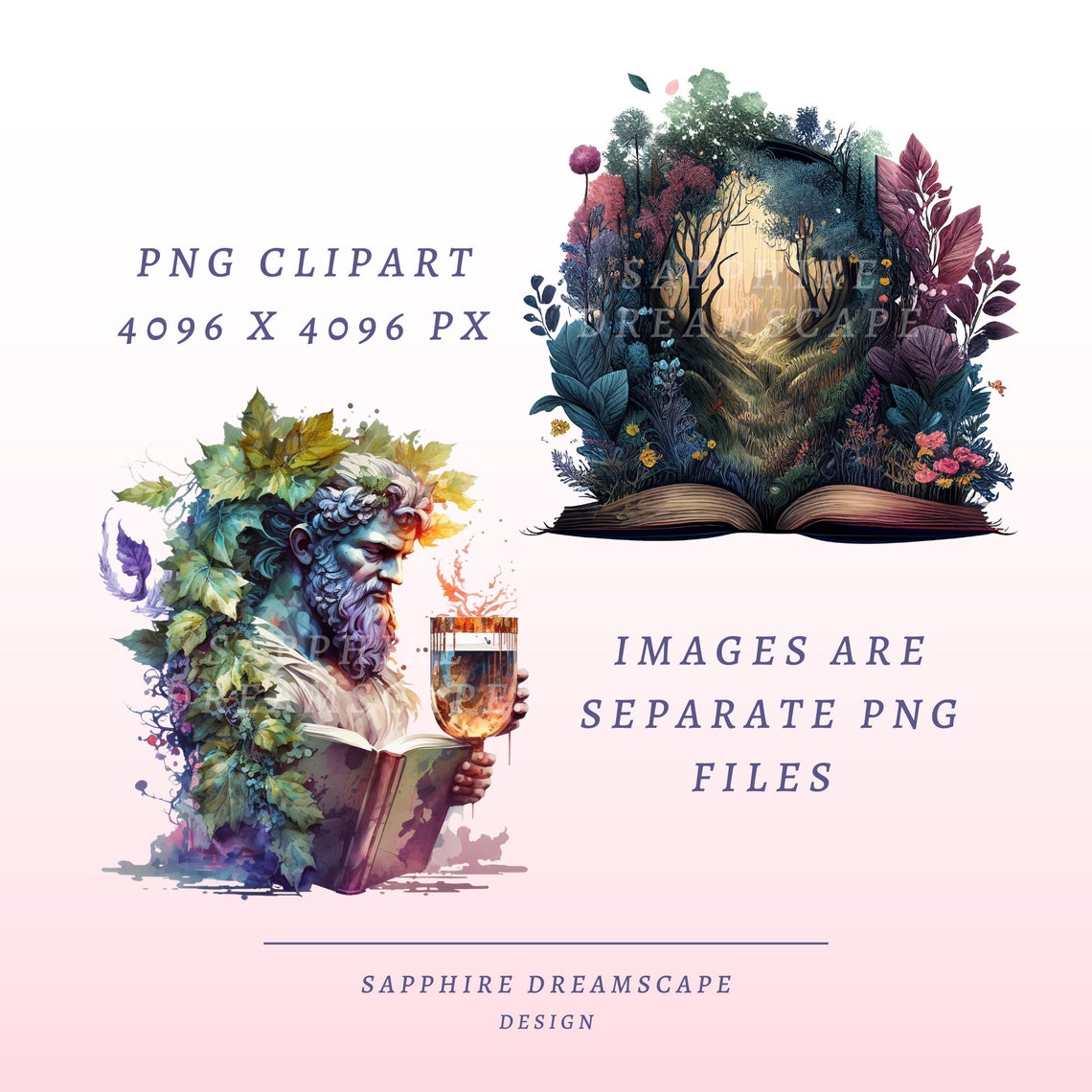 85 Fantasy Books Clipart Megapack High Quality Transparent - Etsy