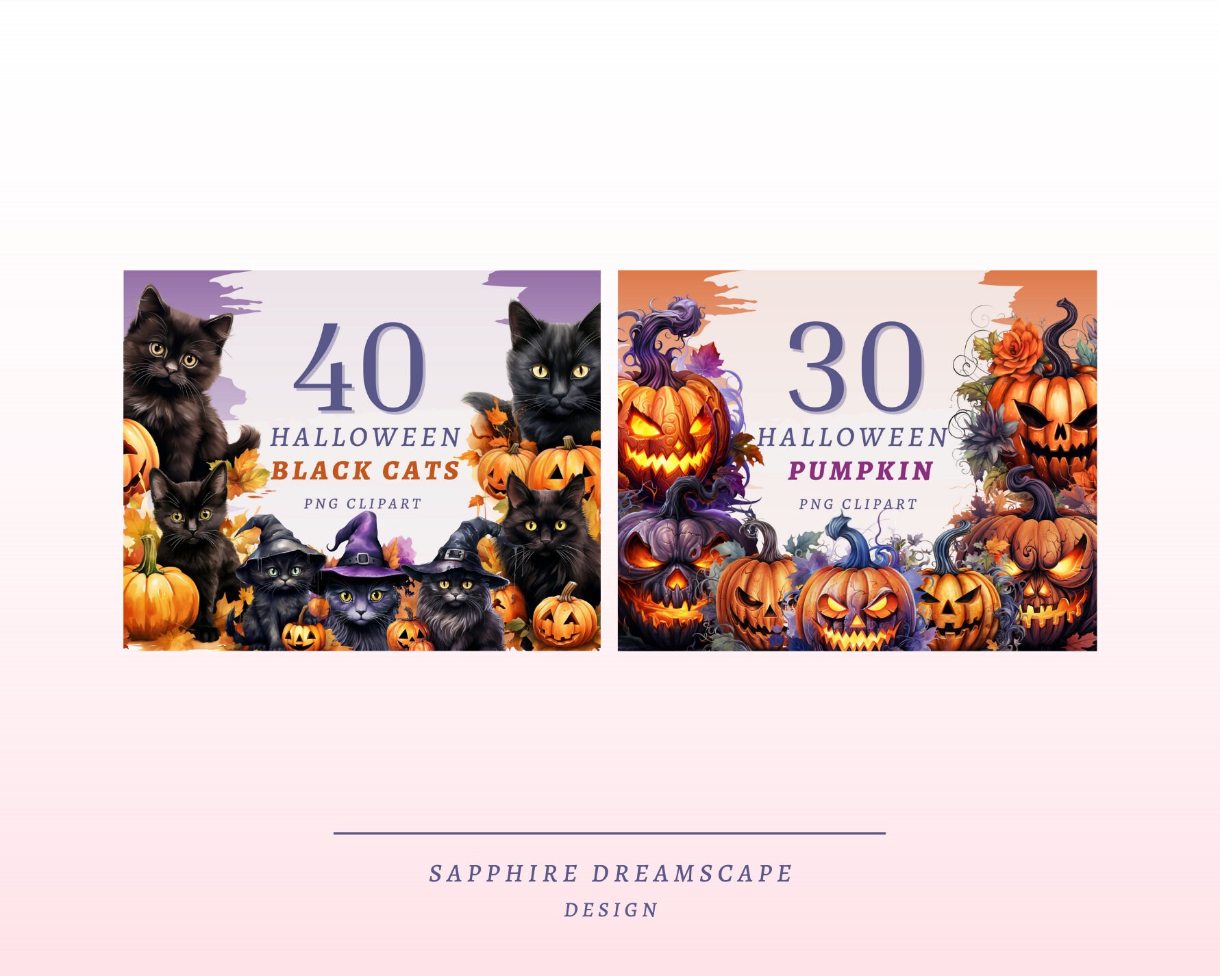 190 Halloween Clipart Megapack High Quality Transparent Pngs - Etsy