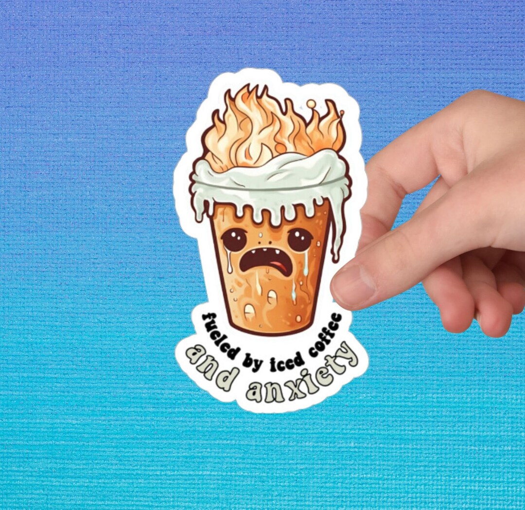 Trauma Sticker Social Anxiety Sticker Fueled by Iced - Etsy