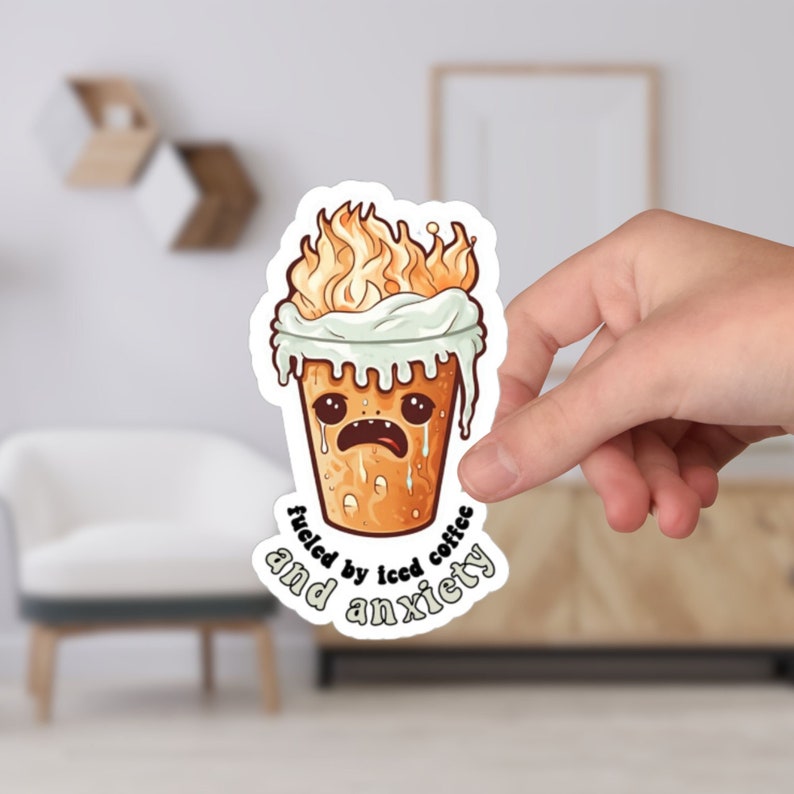 Trauma Sticker Social Anxiety Sticker Fueled by Iced - Etsy
