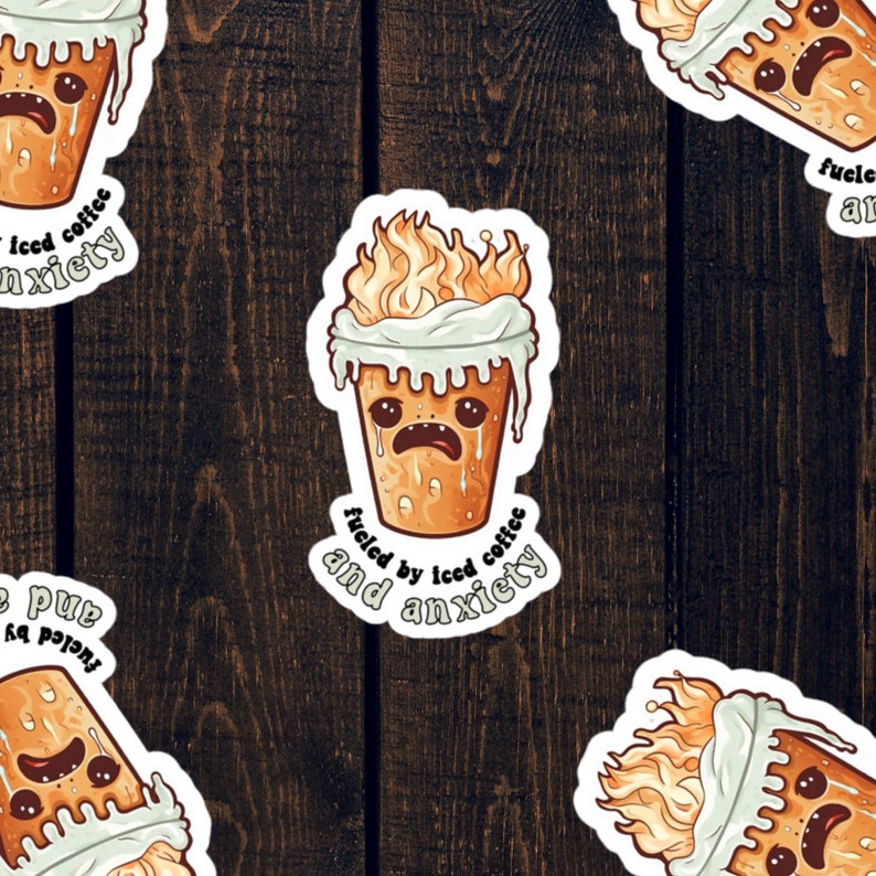 Trauma Sticker Social Anxiety Sticker Fueled by Iced - Etsy