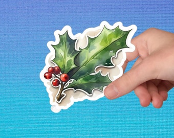 December Birth Flower Sticker Holly - Etsy