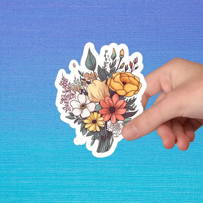 Flower Stickers - Etsy