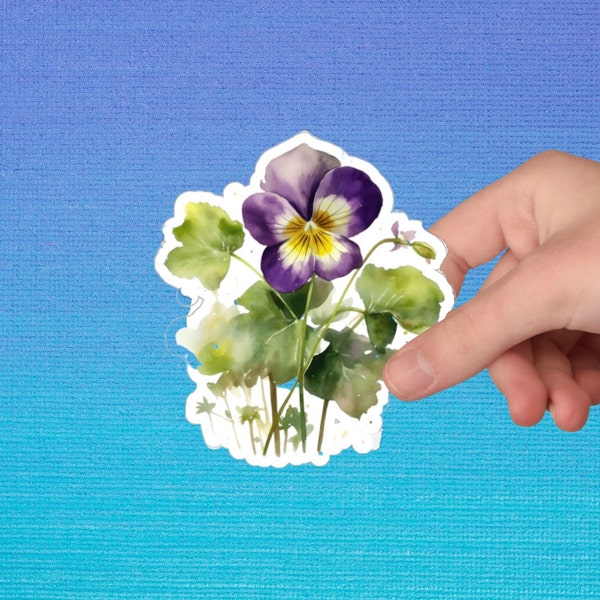 Violet Flower Decal - Etsy