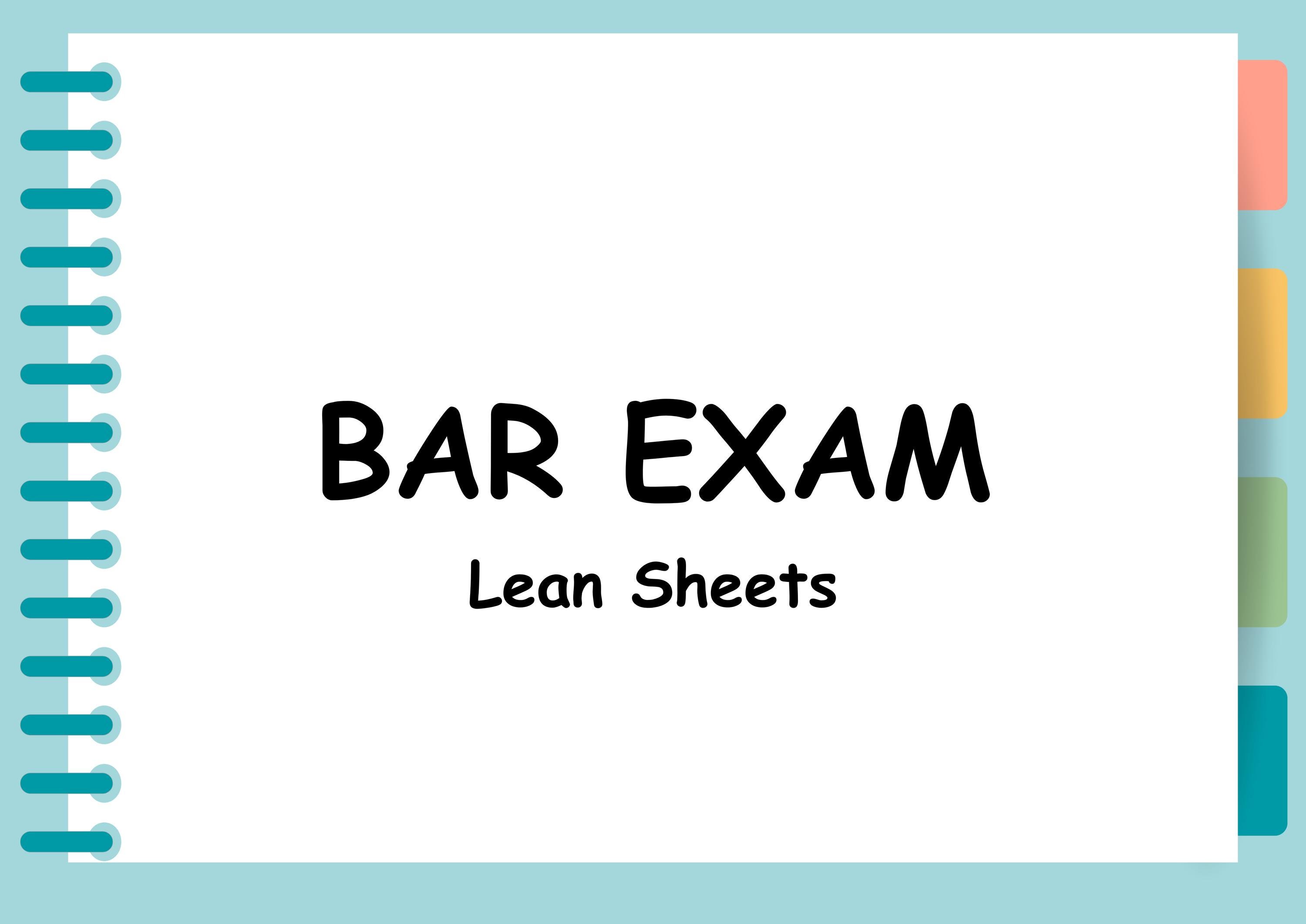 2024- 2025 Bar Exam Cheat Sheet Bundle - All Subjects - Etsy