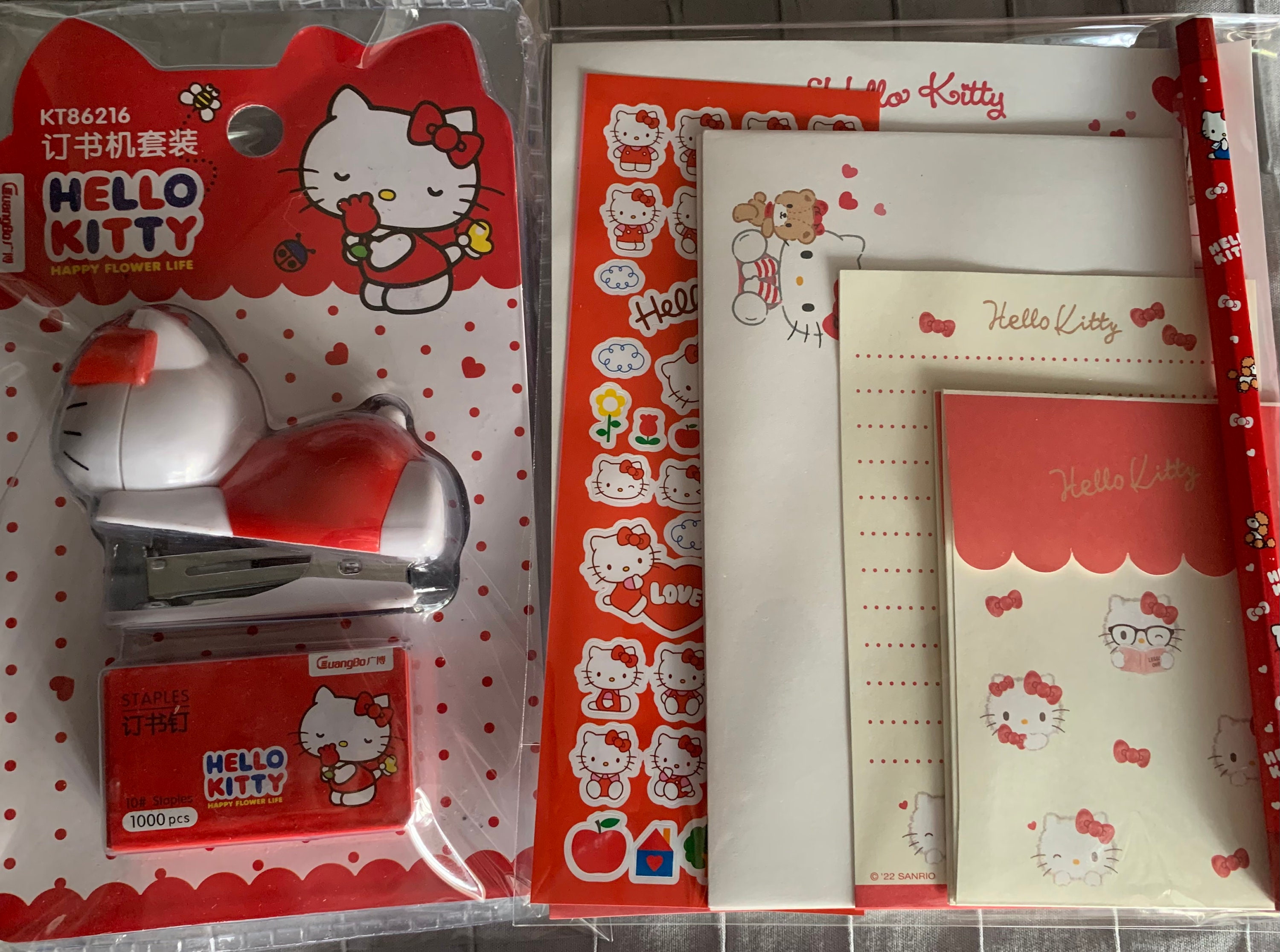 Red Hello Kitty Penpal Set - Etsy