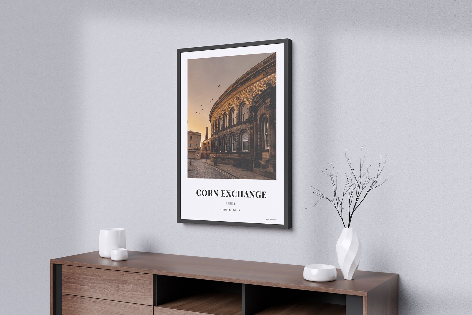 Leeds Corn Exchange Travel Poster | Leeds, West Yorkshire Print | Call ...