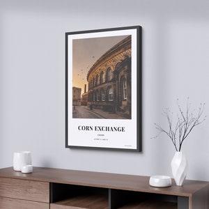 Leeds Corn Exchange Travel Poster | Leeds, West Yorkshire Print | Call ...