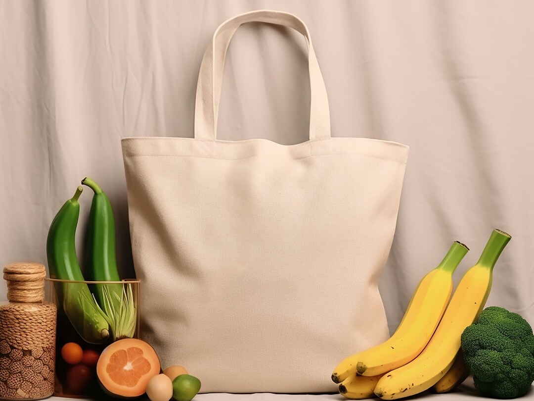 Plain Natural Canvas Tote Bag, 100% Cotton Canvas Tote Bag, Plain Tote ...