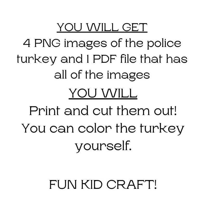 Disguise a Turkey Police Turkey Police Thanksgiving Police Officer ...