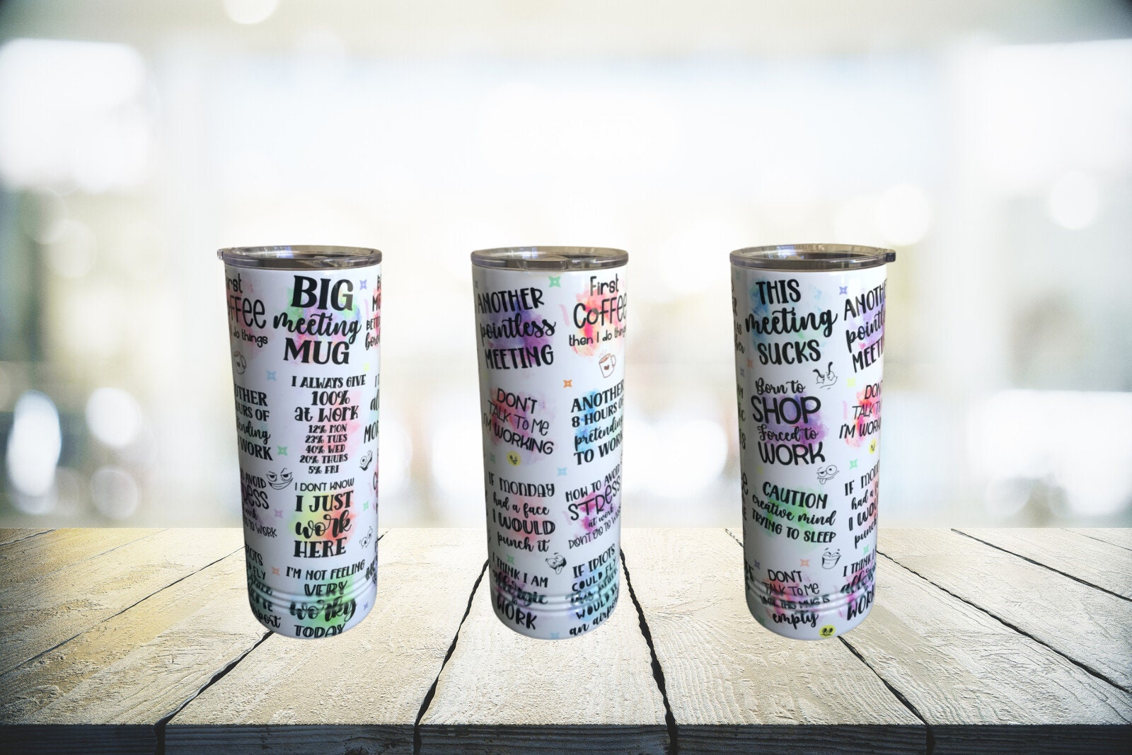 Funny Office Tumbler, 22 Oz Tumbler With Slider Lid, Work Tumbler ...