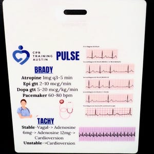 ACLS Badge Buddy - Quick Reference for Ekgs, Algorithms & Pharmacology ...