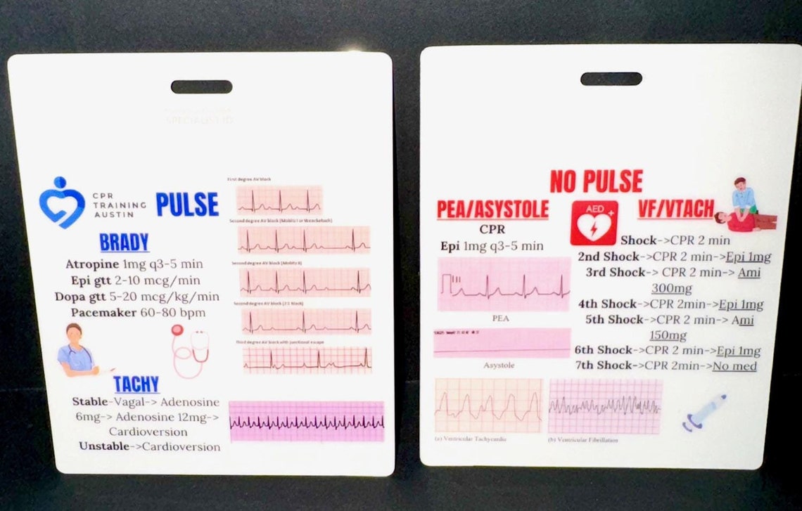 ACLS Badge Buddy - Quick Reference for Ekgs, Algorithms & Pharmacology ...