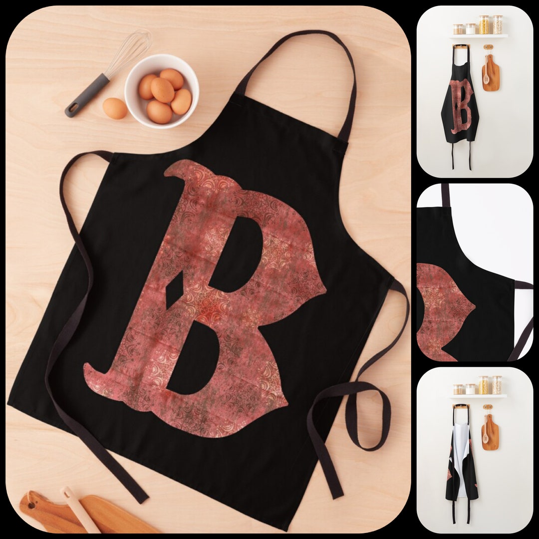 ANDERSON Letter A Monogram Kitchen Apron - Etsy