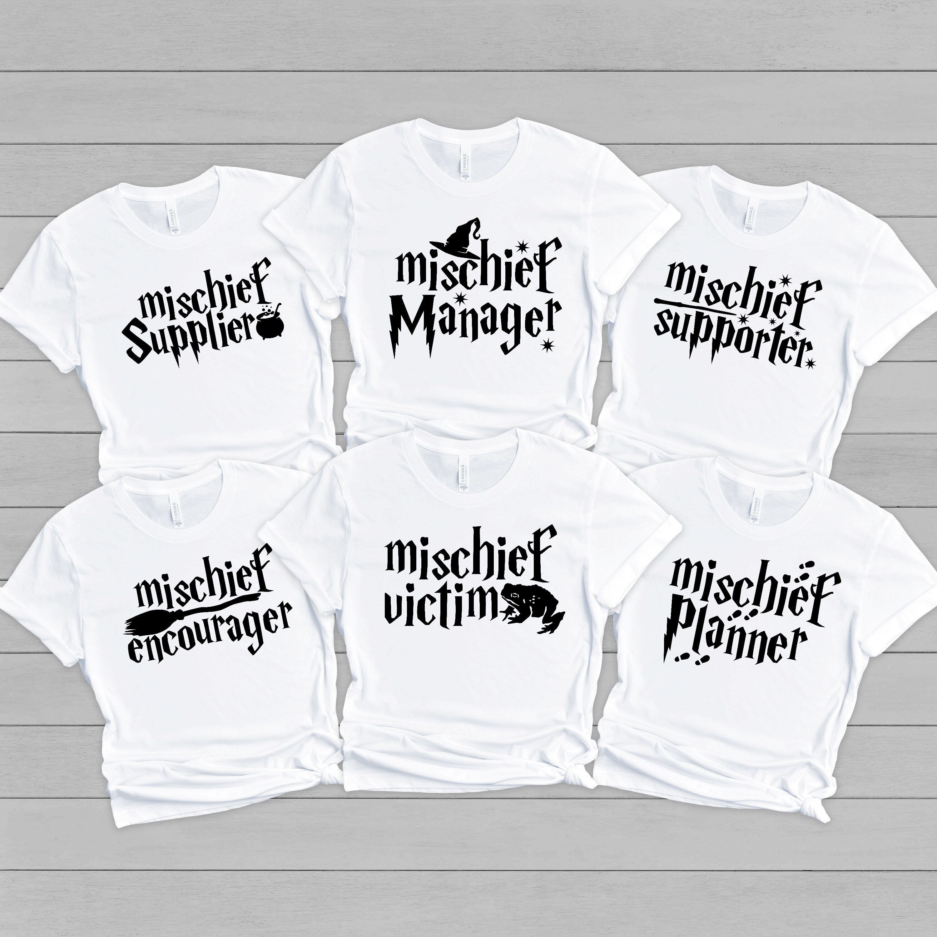 Mischief Couple Shirt, Birthday Wizard T-shirt, Birthday Squad Shirts ...
